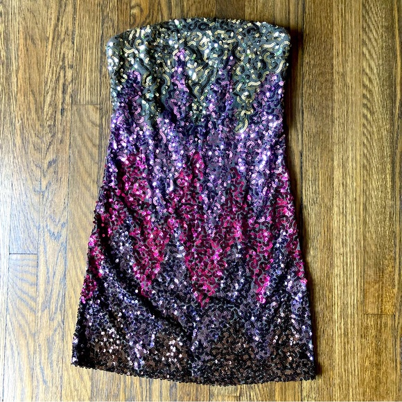 JB by Julie Brown | Dresses | Strapless Sequin Dress By Julie Brown ...